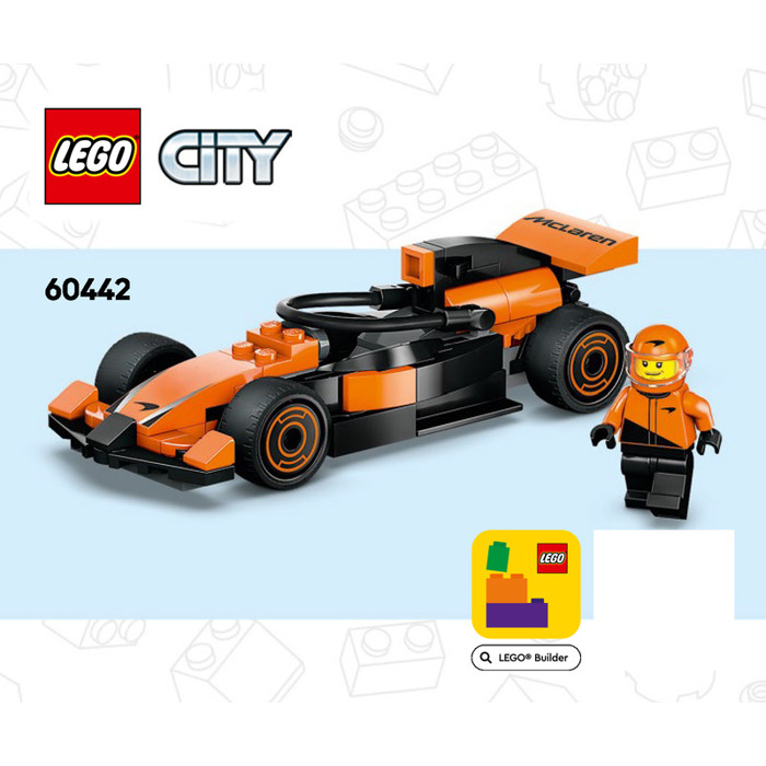 LEGO F1 Driver with McLaren Race Car Set 60442 Instructions | Brick Owl ...