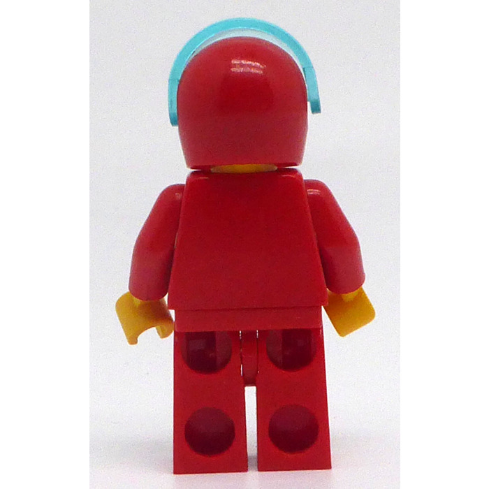 LEGO F1 Driver with Red Suit and Helmet with Transparent Light Blue ...