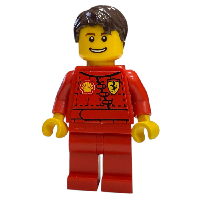 LEGO F1 Ferrari Pit Crew Mechanic Minifigure with Stickers | Brick Owl