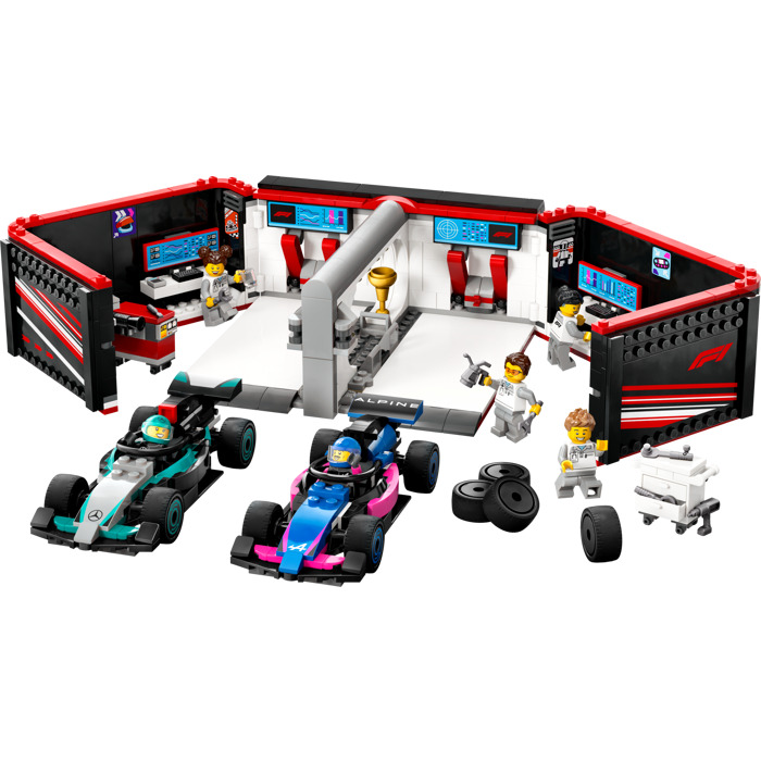 LEGO F1 Garage & Mercedes-AMG & Alpine Cars Set 60444 | Brick Owl