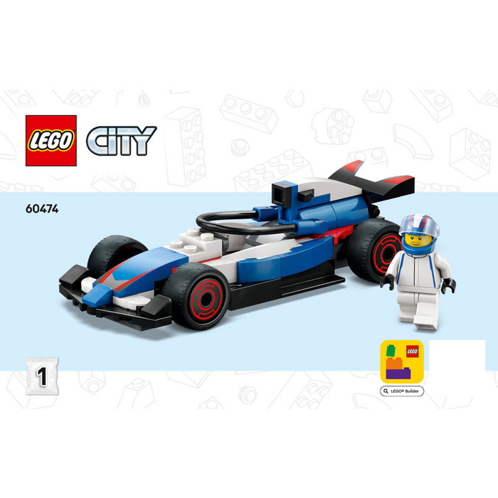 LEGO F1 Grid with VCARB & Sauber Race Cars Set 60474 Instructions ...