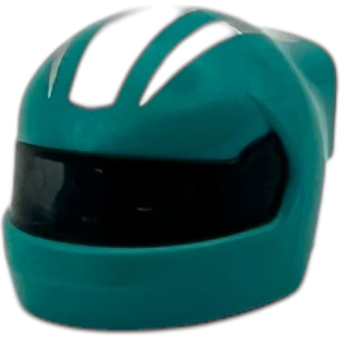 LEGO F1 Helmet with silver stripes | Brick Owl - LEGO Marketplace