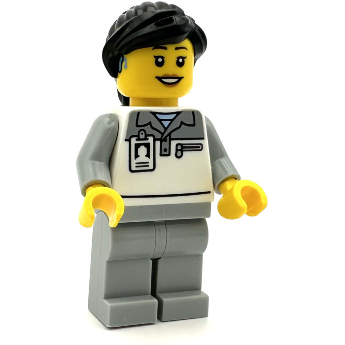LEGO F1 Mechanic, Black Hair and Hearing Aid Minifigure | Brick Owl ...