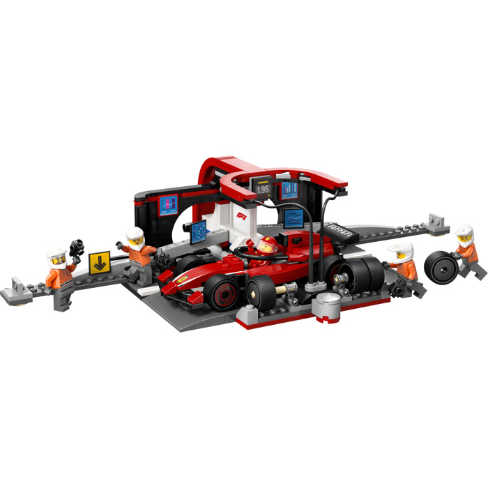 LEGO F1 Pit Stop & Pit Crew with Ferrari Car Set 60443 | Brick Owl ...