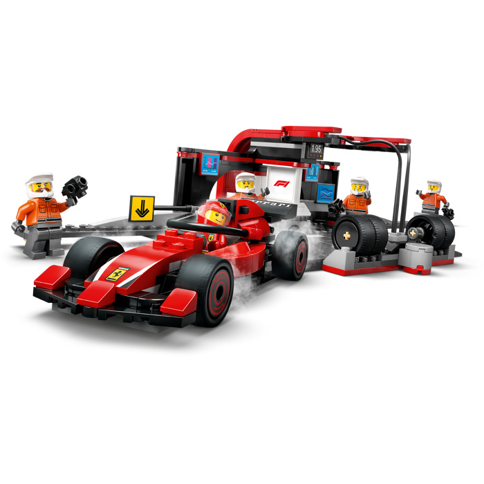 LEGO F1 Pit Stop & Pit Crew with Ferrari Car Set 60443 | Brick Owl ...