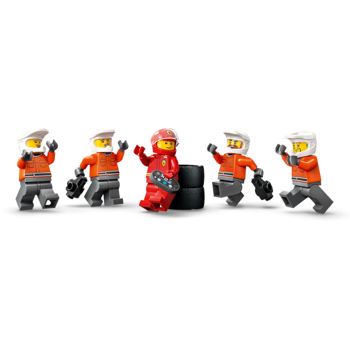 LEGO F1 Pit Stop & Pit Crew with Ferrari Car Set 60443 | Brick Owl ...