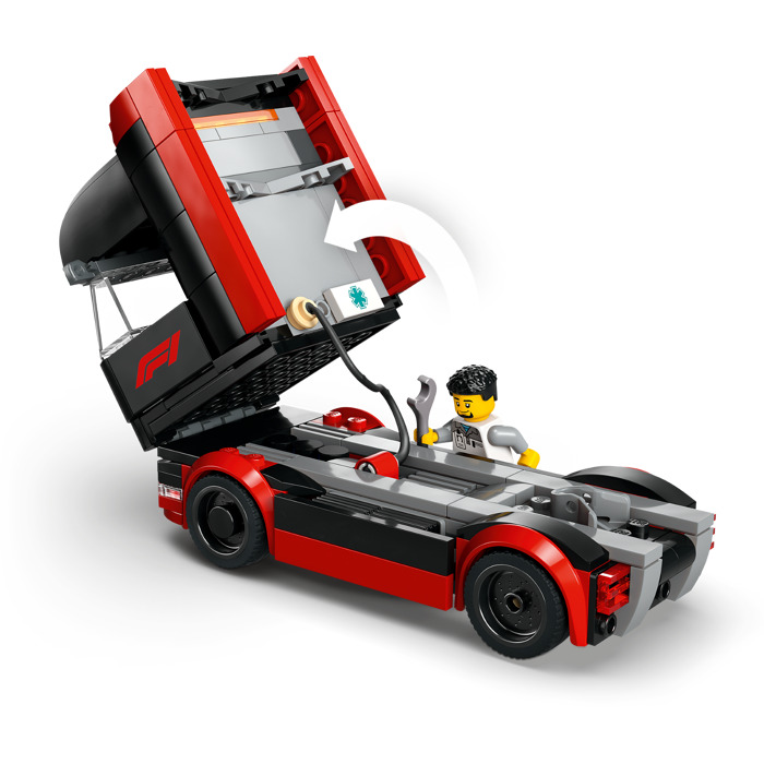 LEGO F1 Truck with RB20 & AMR24 F1 Cars Set 60445 | Brick Owl - LEGO ...
