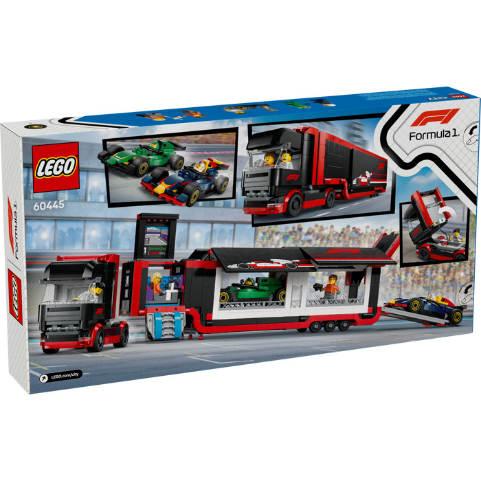 LEGO F1 Truck with RB20 & AMR24 F1 Cars Set 60445 | Brick Owl - LEGO ...