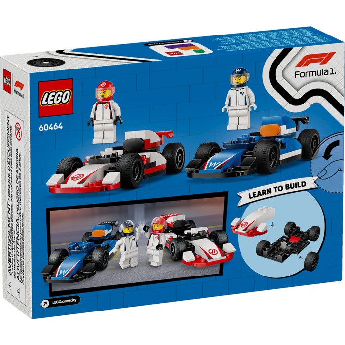 LEGO F1 Williams Racing & Haas F1 Race Cars Set 60464 | Brick Owl