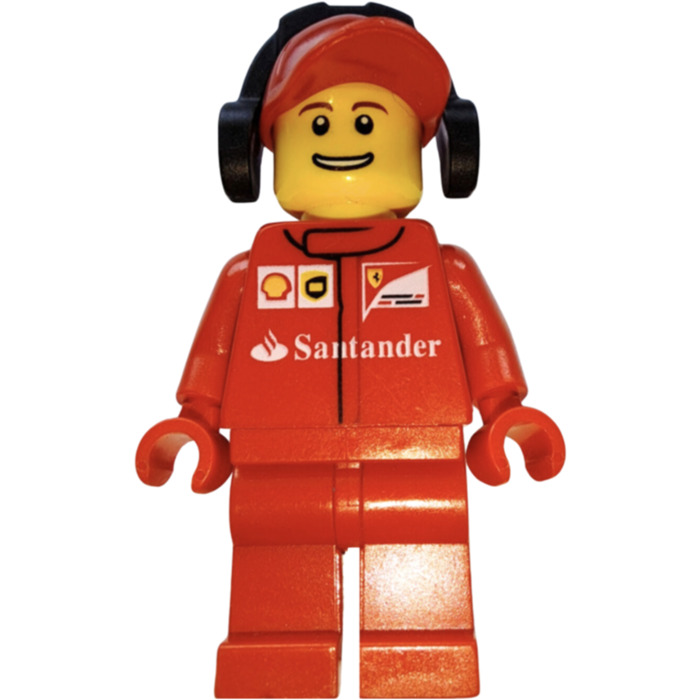 LEGO F14 T & Scuderia Ferrari Truck Crew Member with Open Smile ...