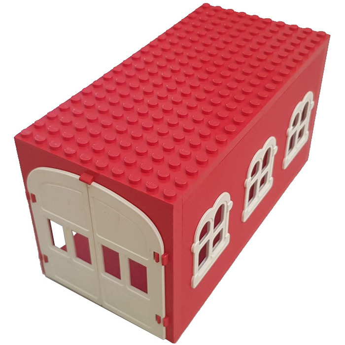LEGO Fabuland Garage Block with White Windows and White Doors | Brick ...