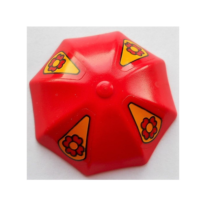 LEGO Fabuland Parasol with Red Flowers Sticker | Brick Owl - LEGO ...