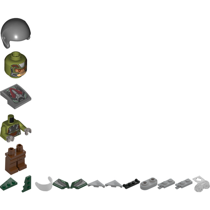 LEGO Falcon (Joaquín Torres) with Wings Minifigure with Stickers ...