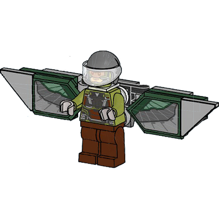 LEGO Falcon (Joaquín Torres) with Wings Minifigure with Stickers ...