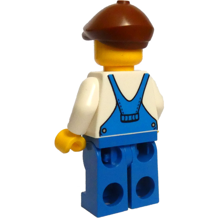 LEGO Farmer with Blue Overalls and Flat Cap Minifigure | Brick Owl