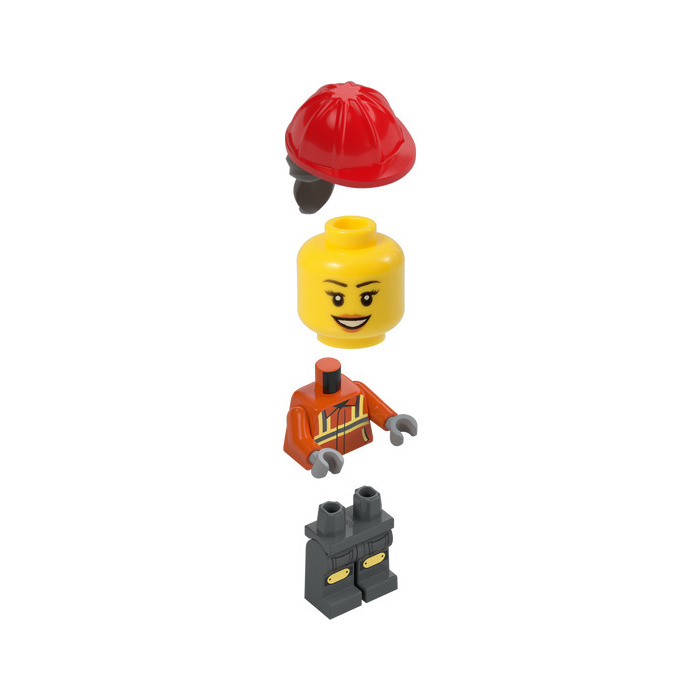 LEGO Female Construction Worker Minifigure | Brick Owl - LEGO Marketplace