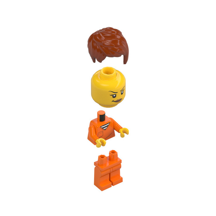 LEGO Female Crook with Short Hair Minifigure | Brick Owl - LEGO Marketplace