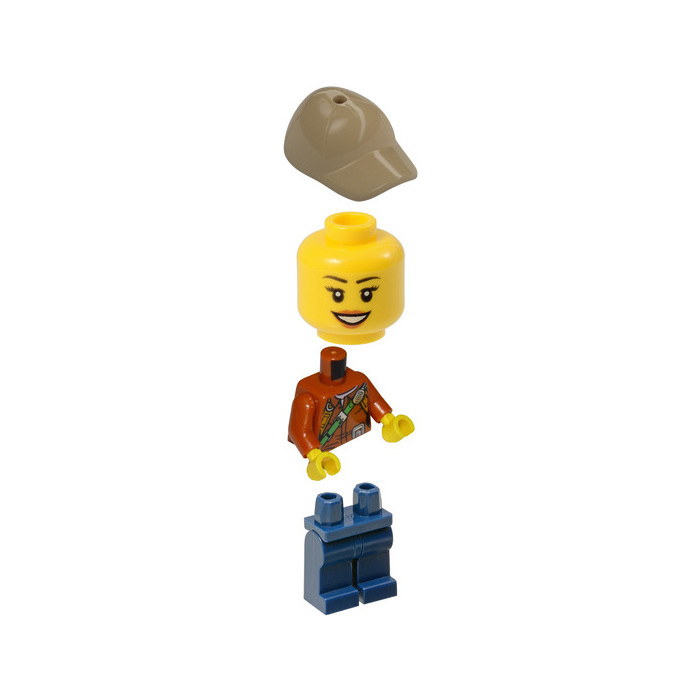 LEGO Female Explorer with Hat Minifigure | Brick Owl - LEGO Marketplace