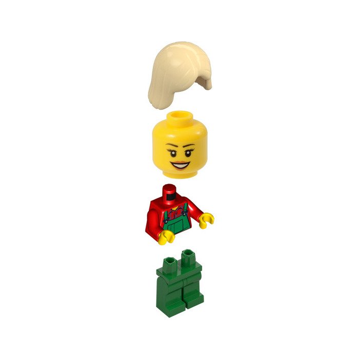 LEGO Female Farmer Green Overall Minifigure | Brick Owl