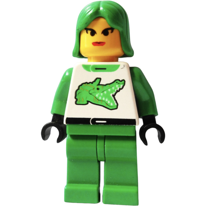LEGO Female Grip 'n' Go Racer with Green Hair | Brick Owl - LEGO Marché