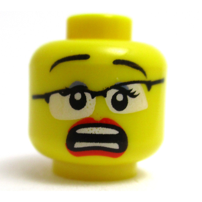 LEGO Female Head with Glasses (3626 / 16158) | Brick Owl