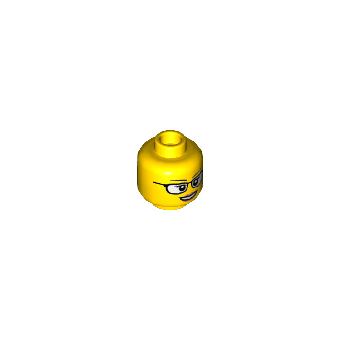LEGO Female Head with Glasses and open Smile (3626 / 26880) | Brick Owl