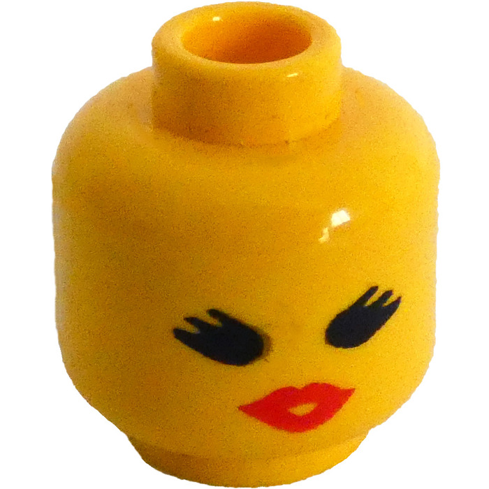 LEGO Female Head With Open Mouth with Lipstick (3626) | Brick Owl ...