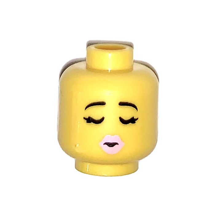 LEGO Female Head with recessed Stud, Heart Glasses and Pink Lipstick ...
