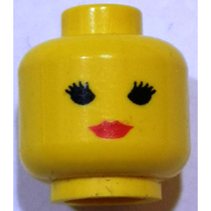LEGO Female Head with Red Lipstick (3626) | Brick Owl