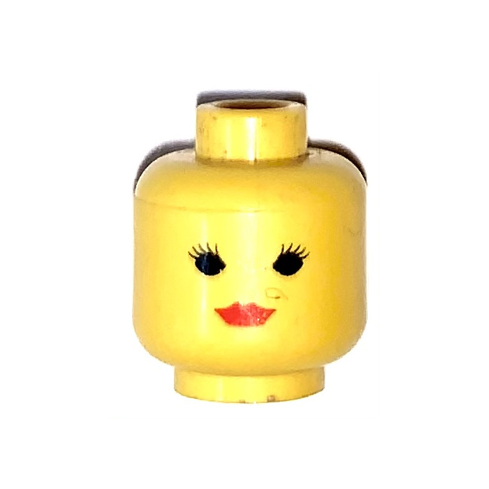LEGO Female Head with Red Lipstick (Safety Stud) (3626) | Brick Owl ...