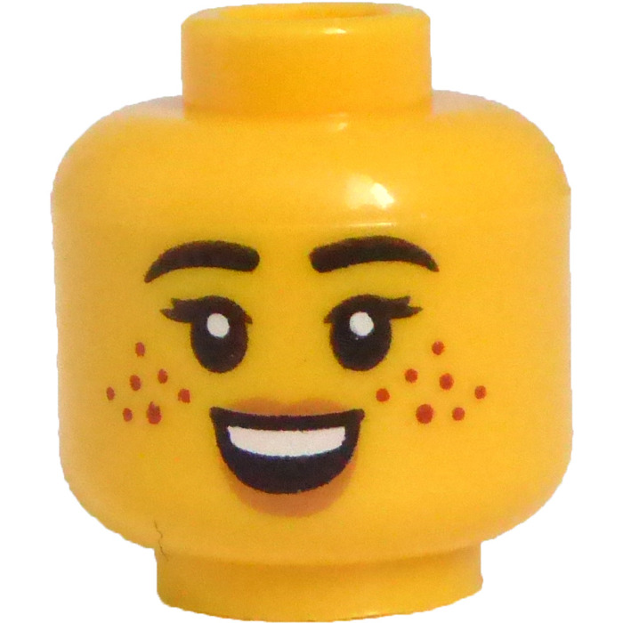 LEGO Female Head with Smile and Freckles (3626 / 101003) | Brick Owl ...