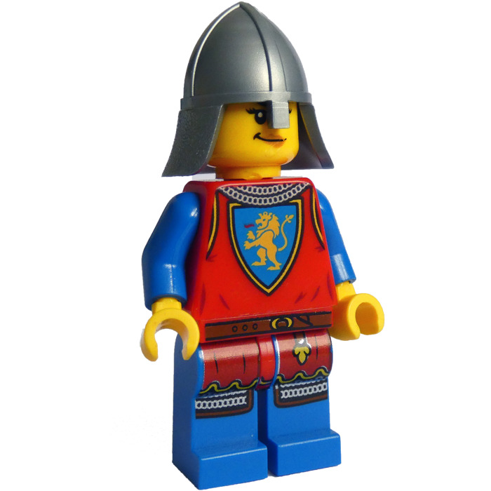 LEGO Female Lion Knight with Helmet Neck Protector Minifigure | Brick Owl