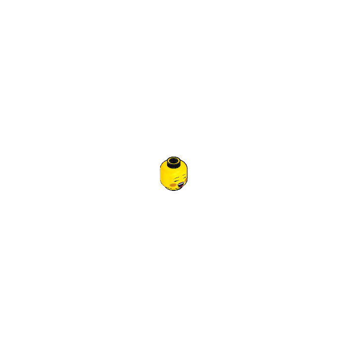 LEGO Female Minifigure Head with Red Cheeks and Open, Singing Mouth ...