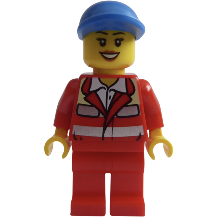 LEGO Female Paramedic with Blue Cap Minifigure | Brick Owl