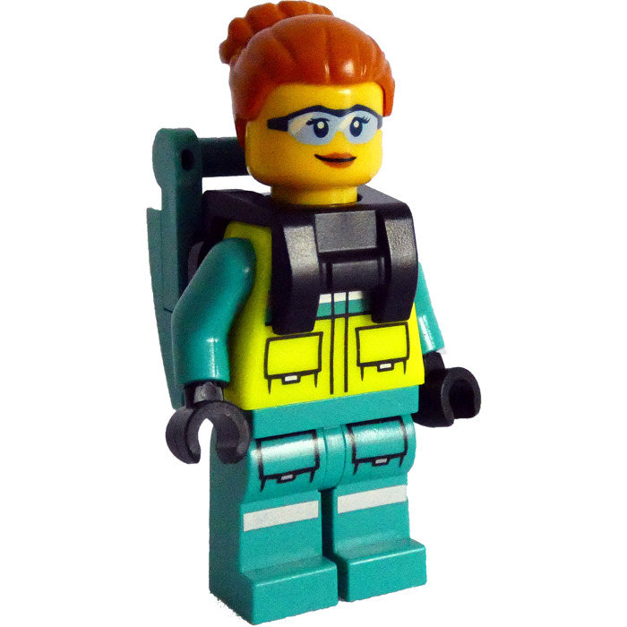 LEGO Female Paramedic with Dark Orange Hair Minifigure | Brick Owl ...