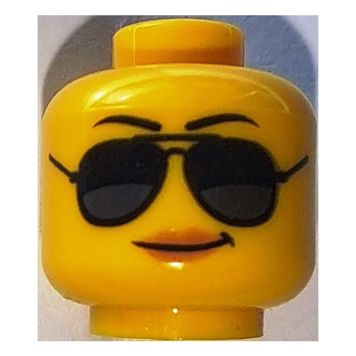 LEGO Female Police Head with Sunglasses (3626 / 29966) | Brick Owl