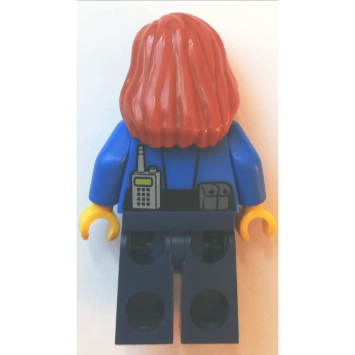 LEGO Female Police Officer - Dark Orange Cheveux Figurine | Brick Owl ...