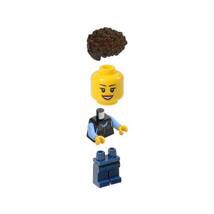 LEGO Female Police Officer with Short Coiled Hair Minifigure | Brick ...