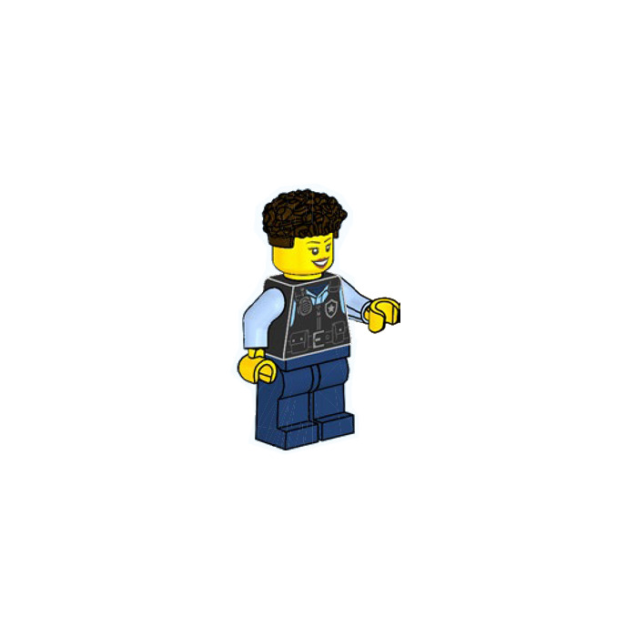 LEGO Female Police Officer with Short Coiled Hair Minifigure | Brick ...