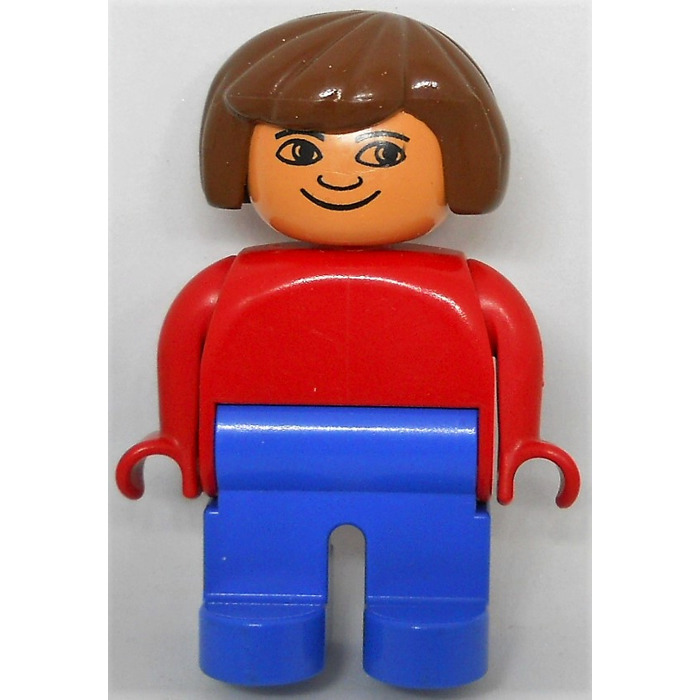 LEGO Female with blue legs and red top | Brick Owl - LEGO Marketplace