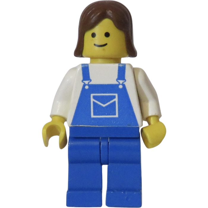 LEGO Female with Blue Overalls Minifigure | Brick Owl - LEGO Marketplace