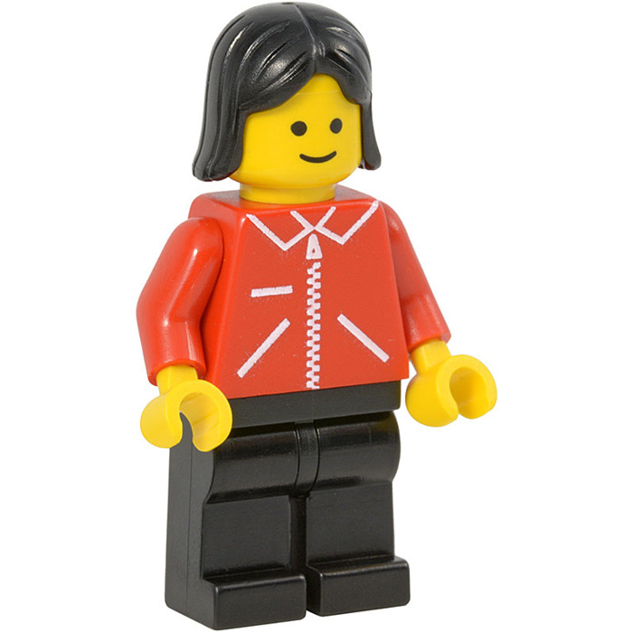 LEGO Female with Red Jacket Minifigure | Brick Owl - LEGO Marketplace