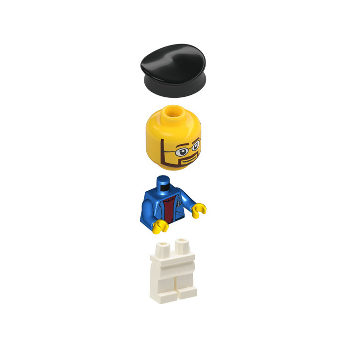 LEGO Ferry Captain with Black Hat Minifigure | Brick Owl