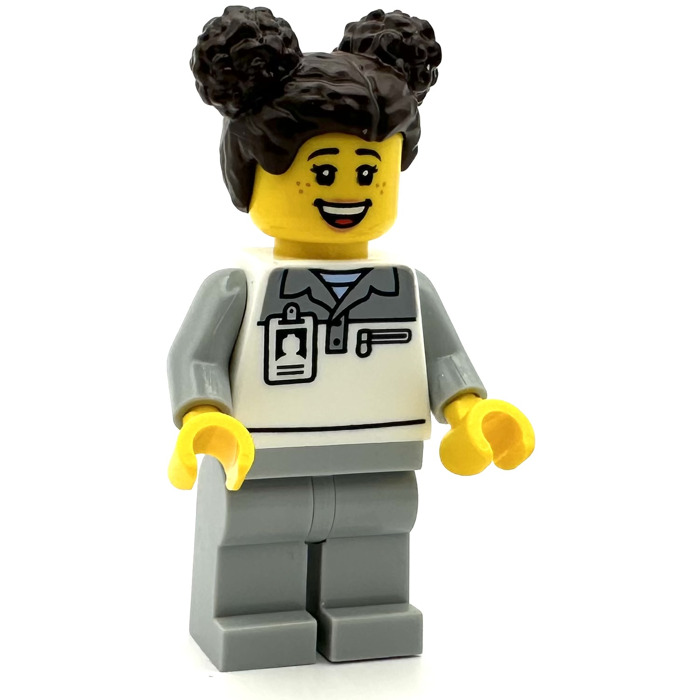 LEGO Fi Mechanic, Dark Brown Hair Minifigure | Brick Owl - LEGO Marketplace