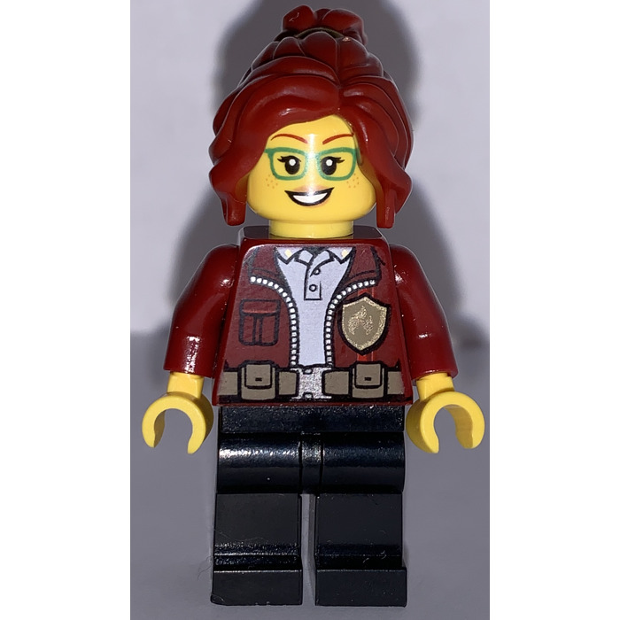 LEGO Fire Chief Freya McCloud with Dark Red Jacket and Hair Minifigure | Brick Owl - LEGO ...