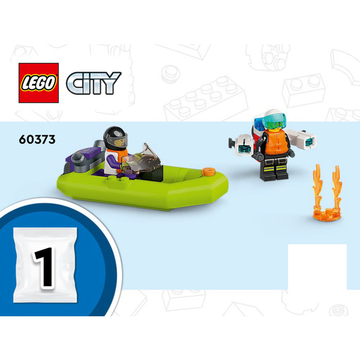 LEGO Fire Rescue Boat Set 60373 Instructions | Brick Owl - LEGO Marketplace