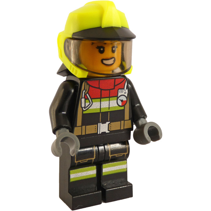LEGO Firefighter, Female (60374) Minifigure | Brick Owl - LEGO Marketplace