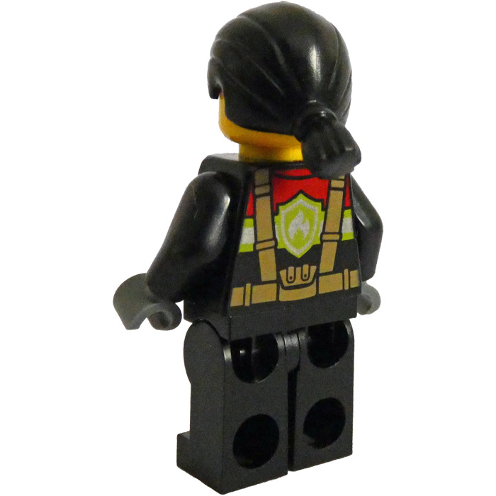LEGO Firefighter with Black Hair Minifigure | Brick Owl - LEGO Marketplace
