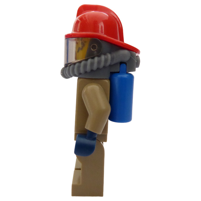 LEGO Sapeur pompier avec breathing Masquer et oxygen tank Minifigurine ...