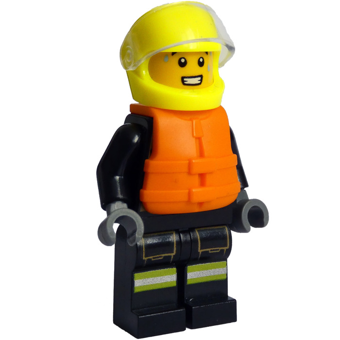 LEGO Firefighter with Life Jacket (952505) Minifigure | Brick Owl